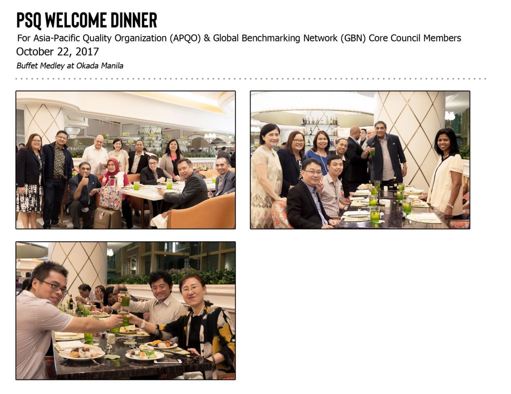 PSQ Welcome Dinner – Welcome PSQ Nation