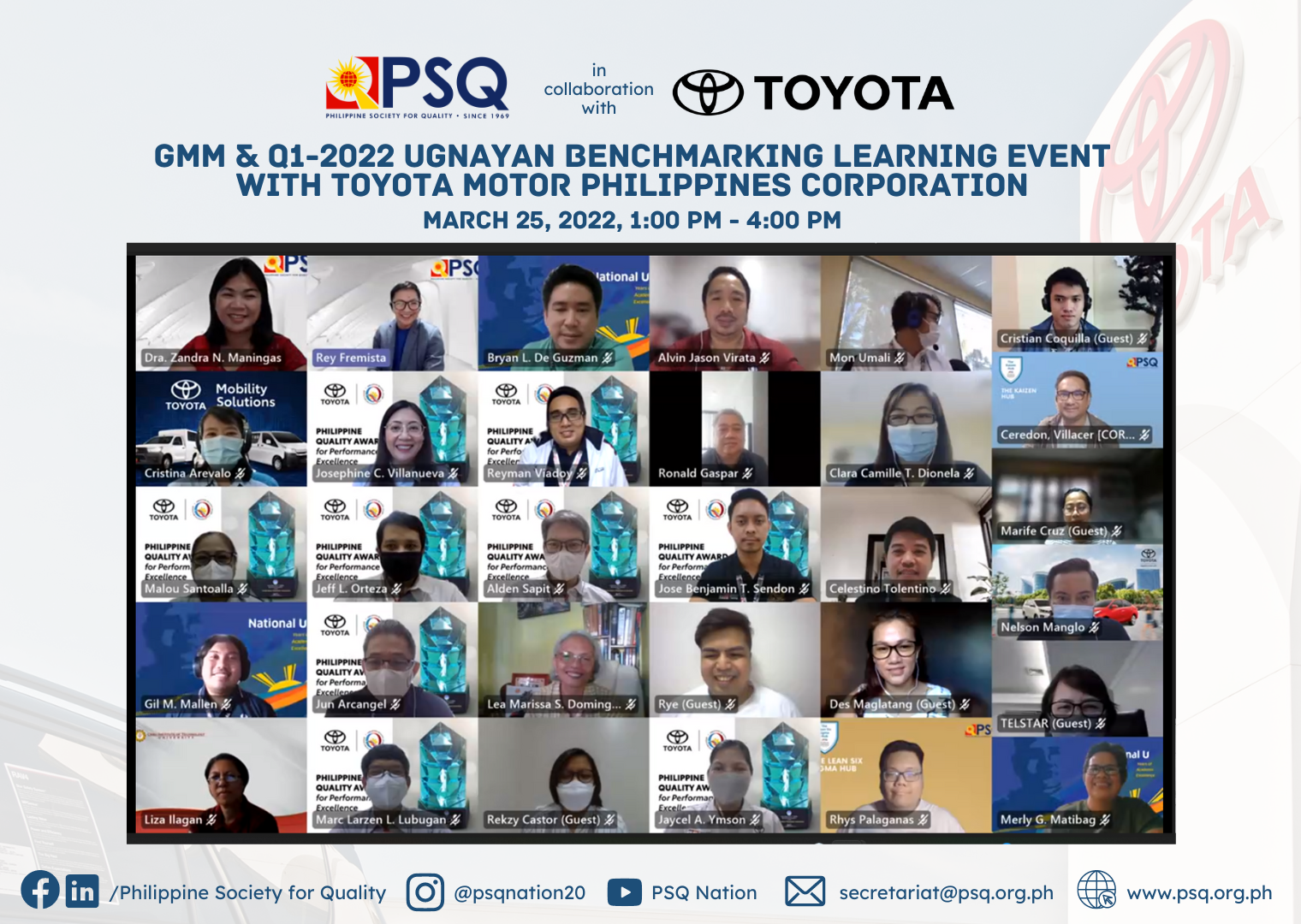 Welcome PSQ Nation – Grow in Excellence with us!