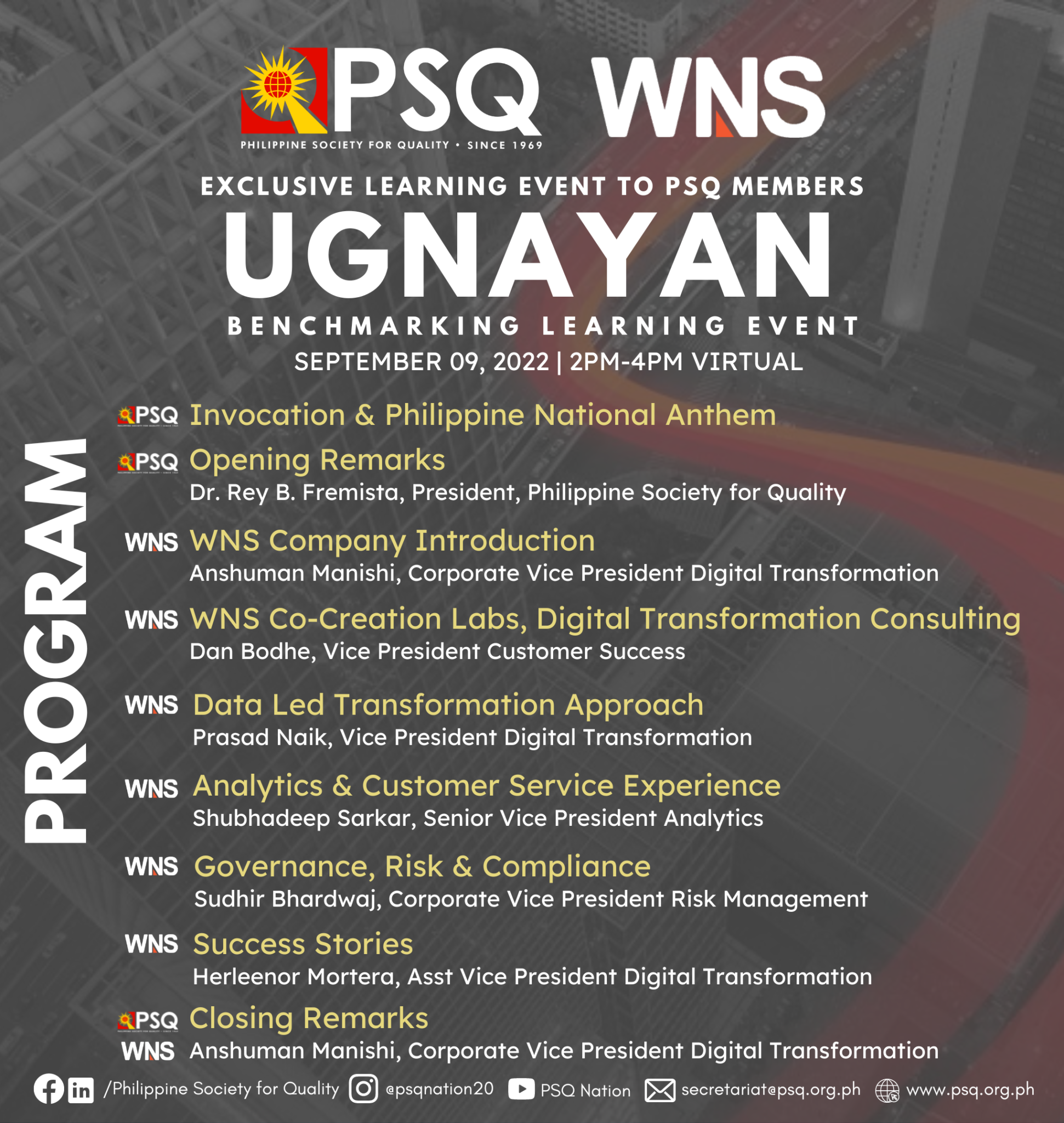 Welcome PSQ Nation – Grow in Excellence with us!