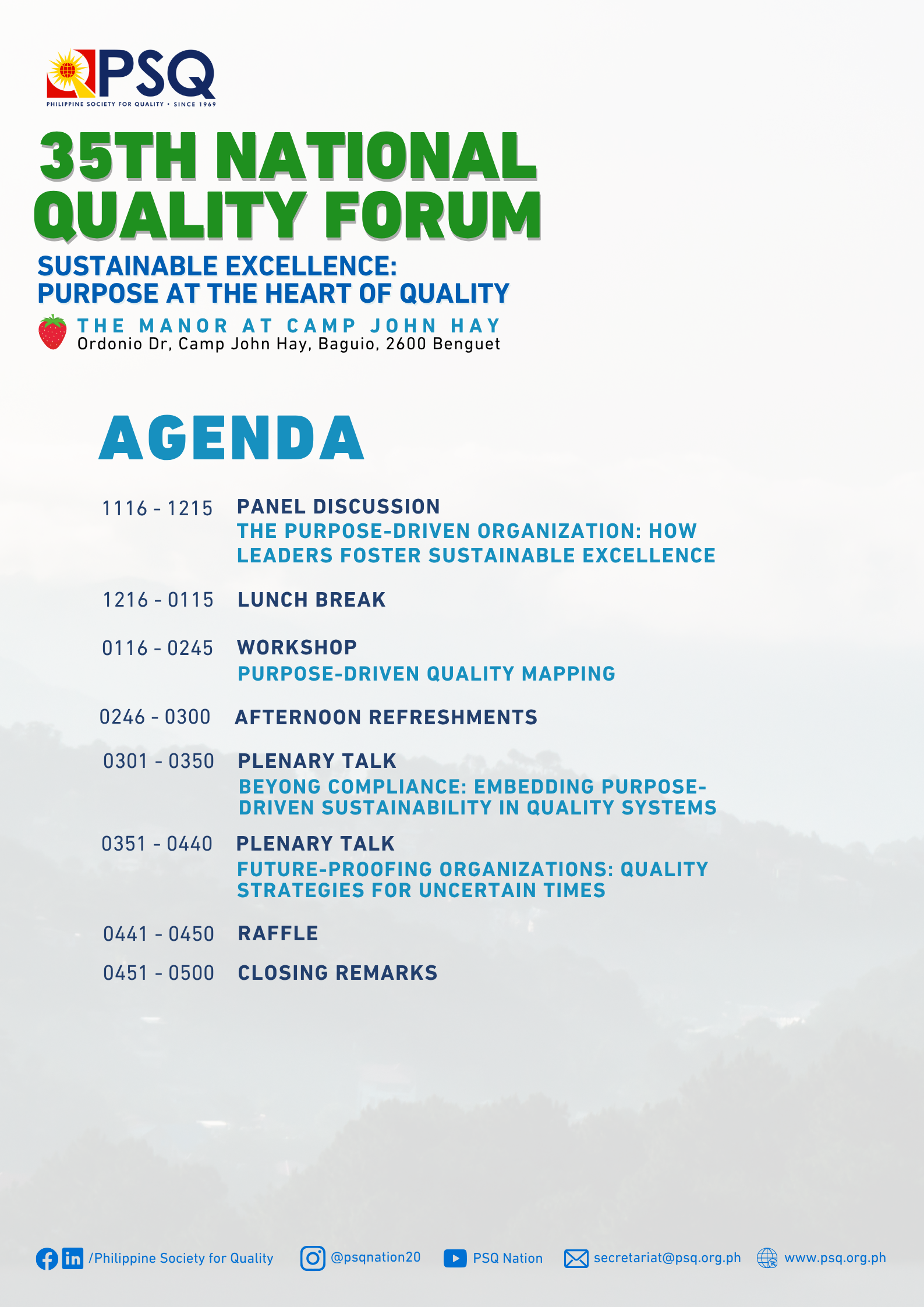 2025 NQF – Welcome PSQ Nation